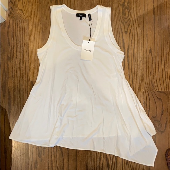 Theory | Tops | Theory Curved Hem Tank Bnwt | Poshmark